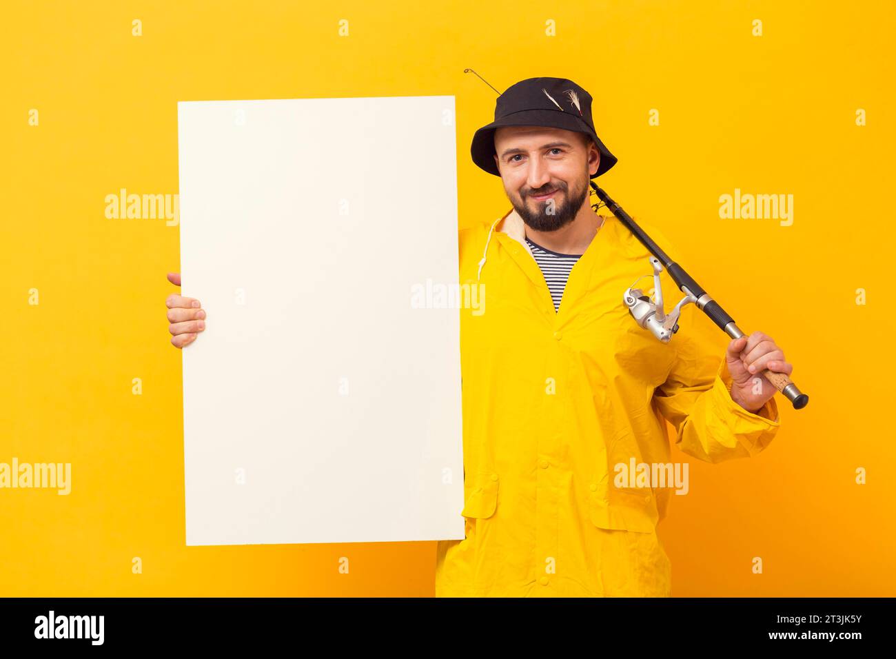 Fisherman holding fishing rod one hi-res stock photography and images ...