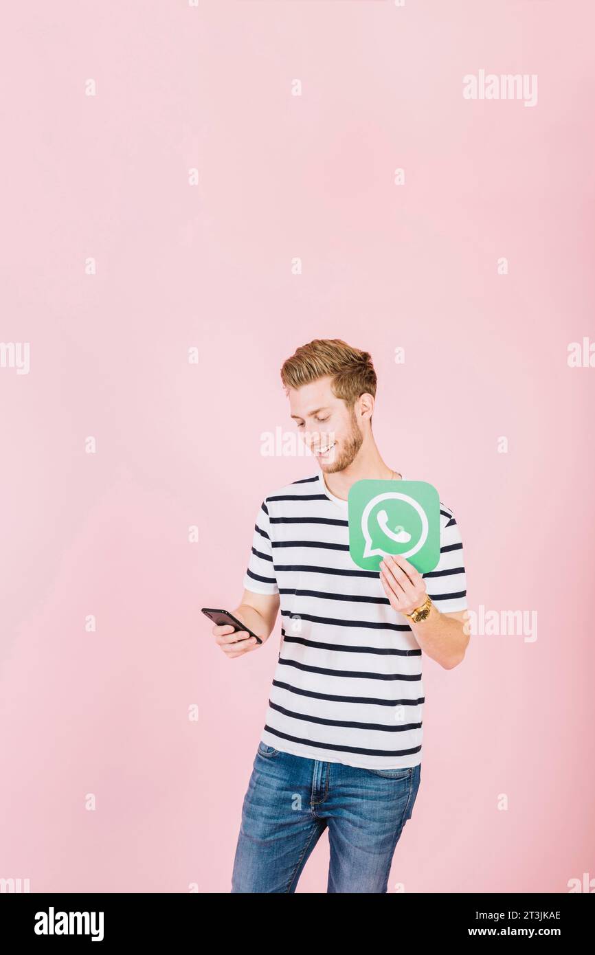 Young happy man icon hi-res stock photography and images - Alamy