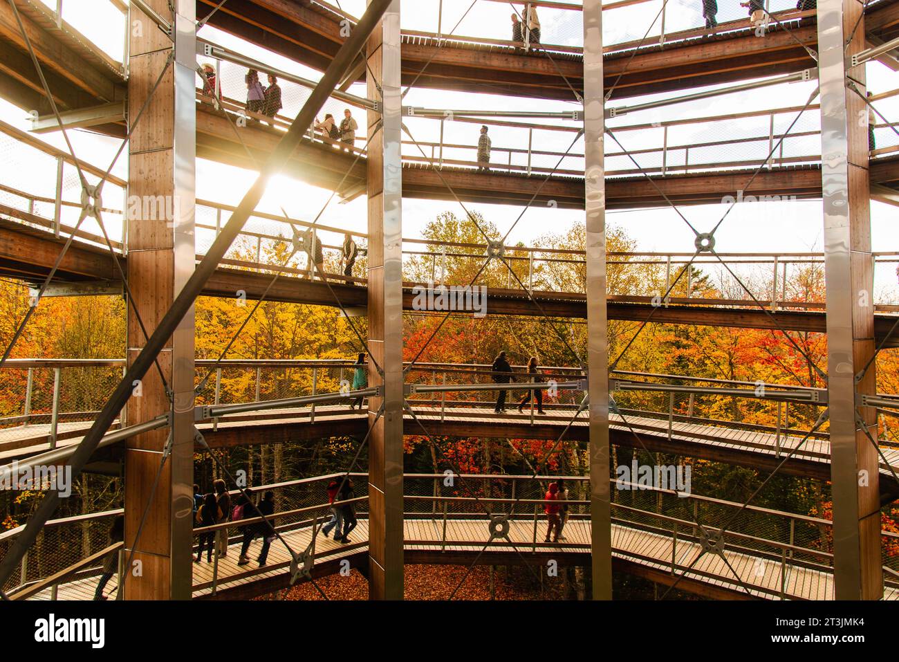 Mont Blanc，Canada - October 15 2023： Autumn colorful view of Panorama ...