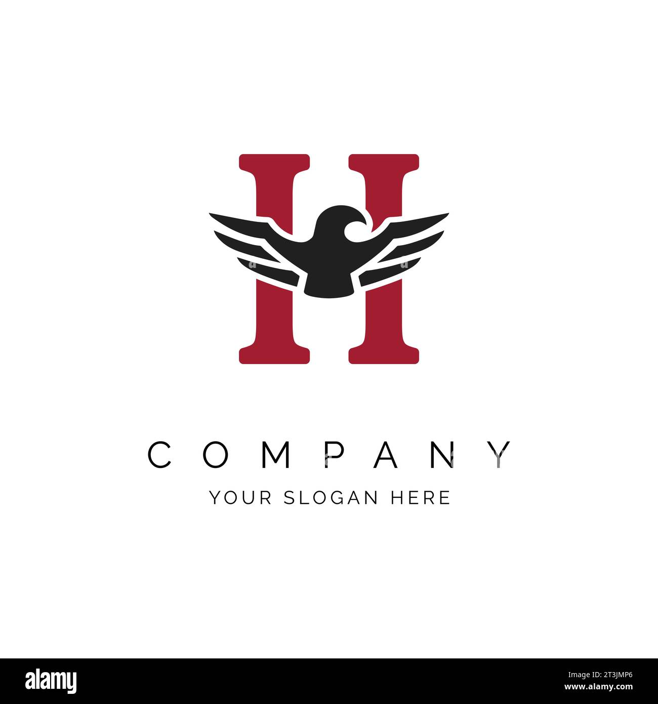 H Letter Logo, Eagle wings logo, Falcon Logo Template vector ...