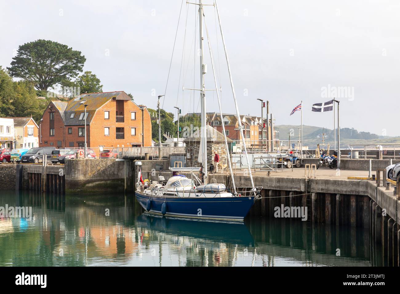 Padstow Harbour Cornwall, sailing yachts and boats moored in this ...