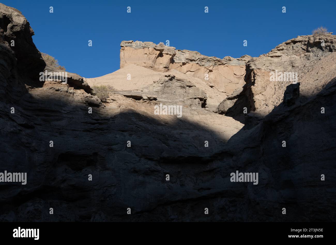 The Light and Dark Contrast of Yadan Landform Stock Photo - Alamy
