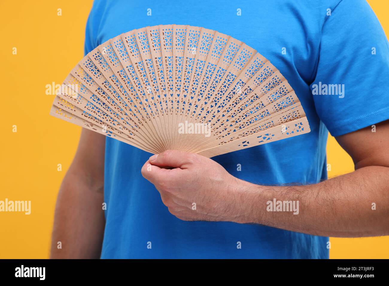 Hot day orange fan hi-res stock photography and images - Alamy