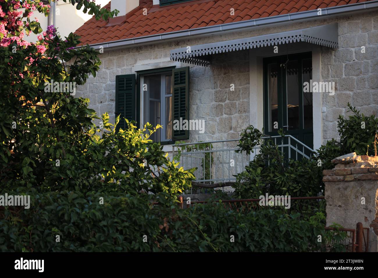 Balcony with overgrown plants hi-res stock photography and images - Alamy