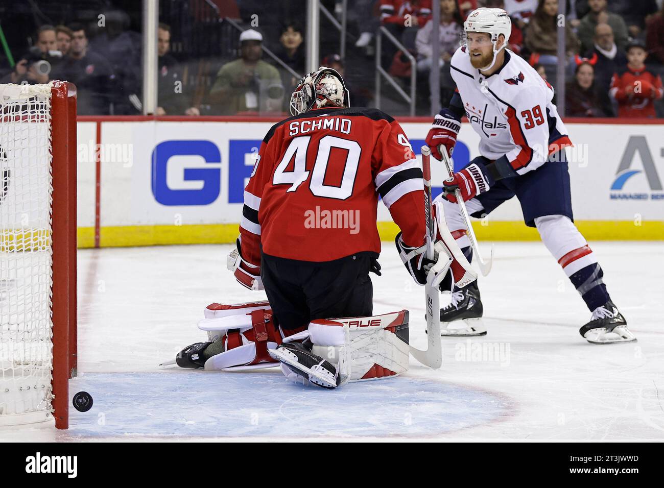Washington Capitals right wing Anthony Mantha scores a goal past New ... Washington Capitals right wing Anthony Mantha scores a goal past New ...
