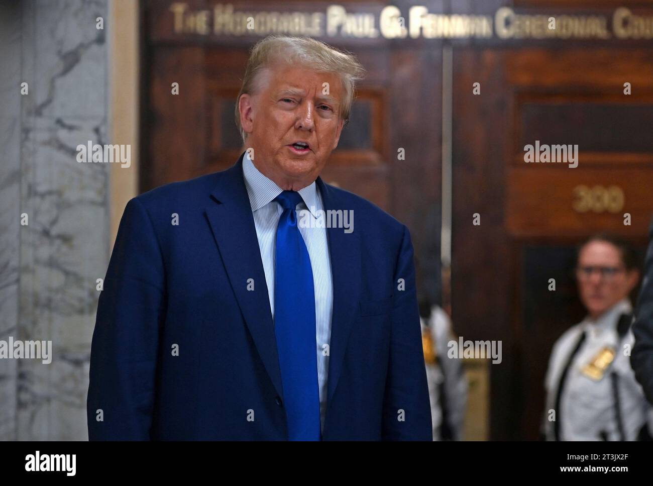 Photo by: Andrea Renault/STAR MAX/IPx 2023 10/25/23 Donald Trump ...