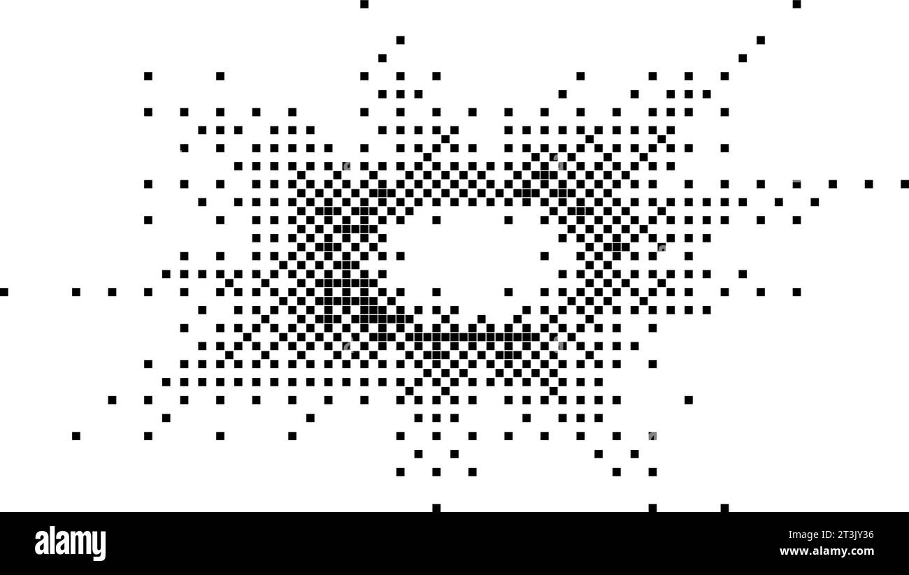 Halftone explosion with rays with squares texture. Pop art burst in ...