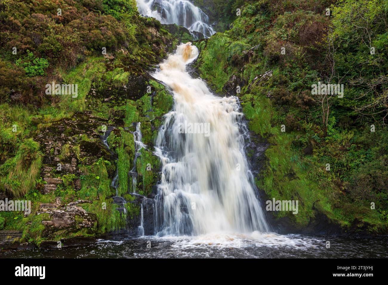 Assaranca Waterfall, Ardara, County Donegal, Ireland Stock Photo - Alamy