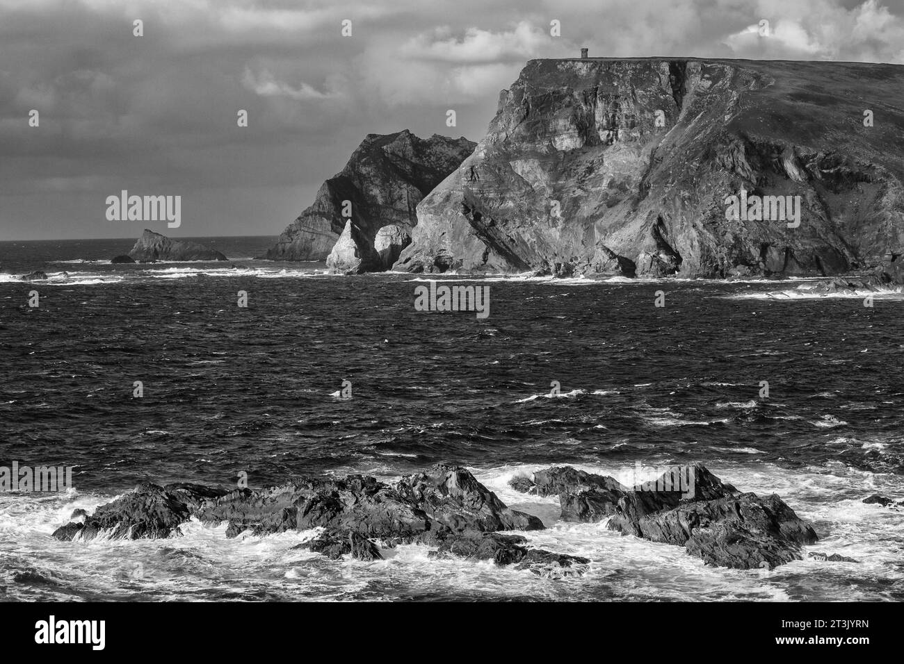 Rough coastline Black and White Stock Photos & Images - Alamy