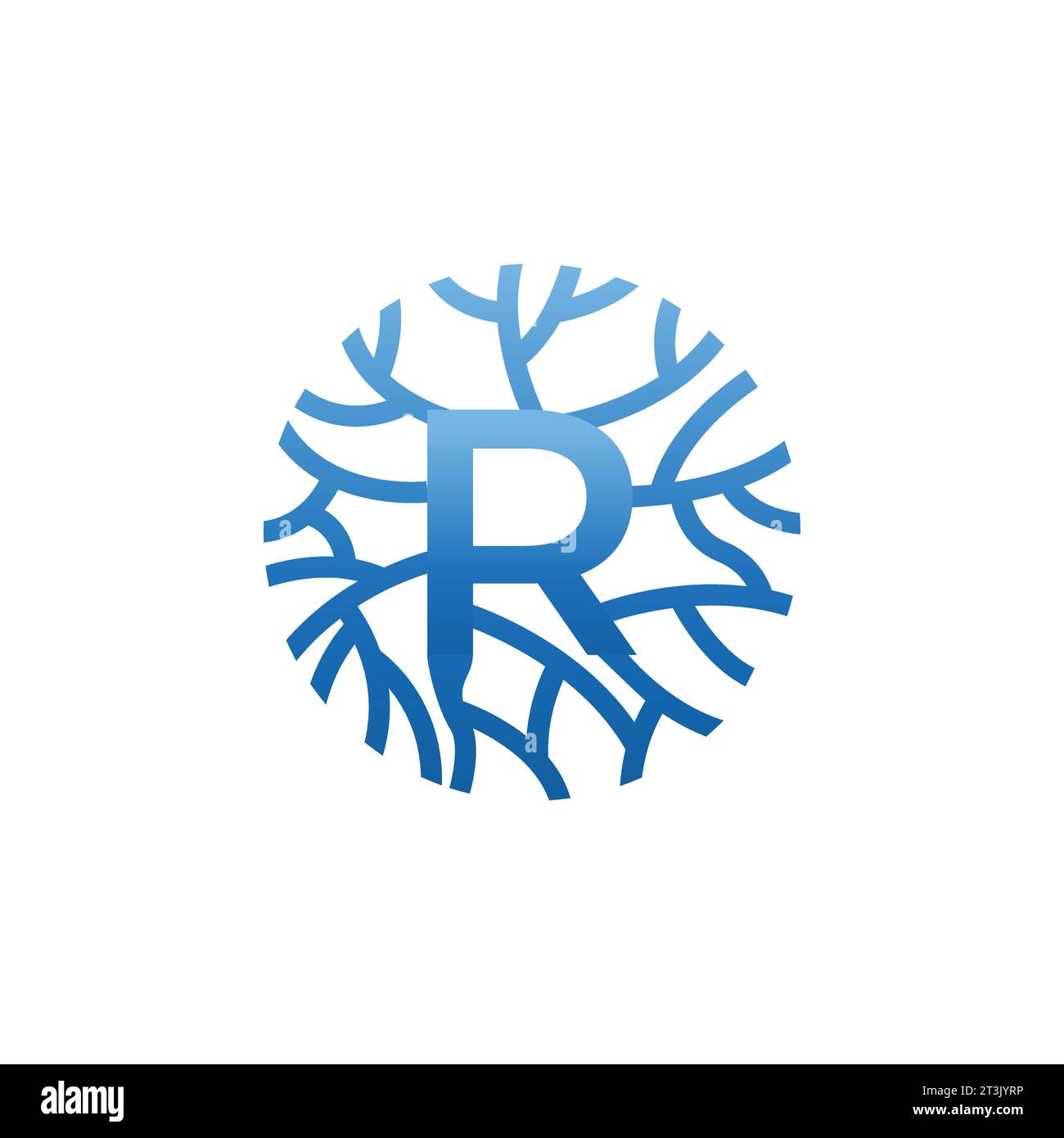 Initial letter r root logo. modern icon, template design. Letter R with ...
