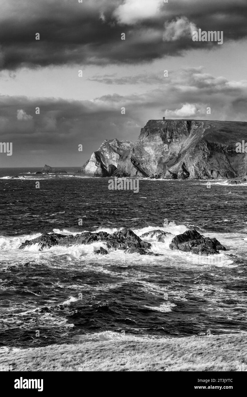 Malin More coastline, Glencolumbkille, County Donegal, Ireland Stock ...