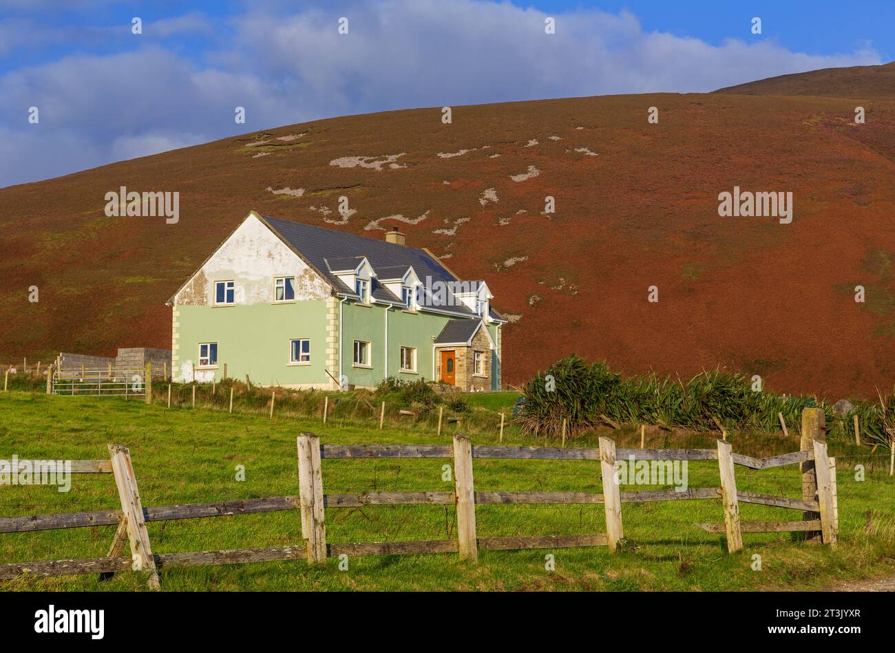 Farmhouse, Malin Beg,Glencolumbkille, County Donegal, Ireland Stock ...