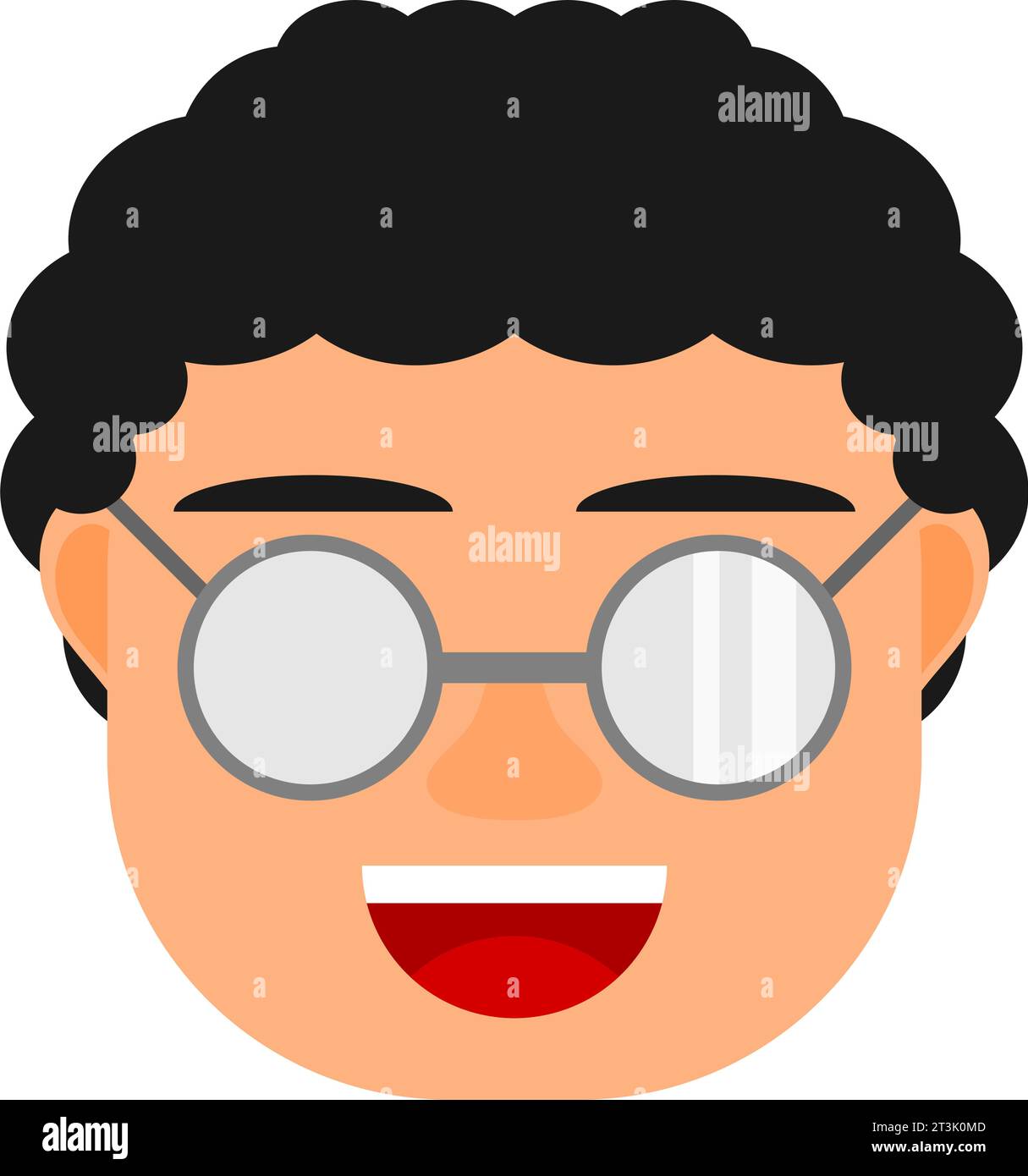 Boy with glasses emoji hi-res stock photography and images - Alamy