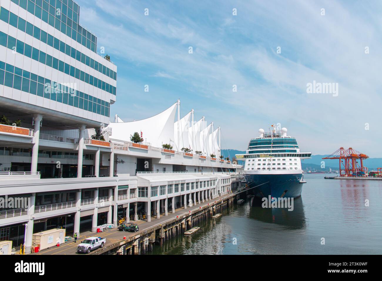 Image of the Port of Vancouver in sunny day. The Port of Vancouver is ...