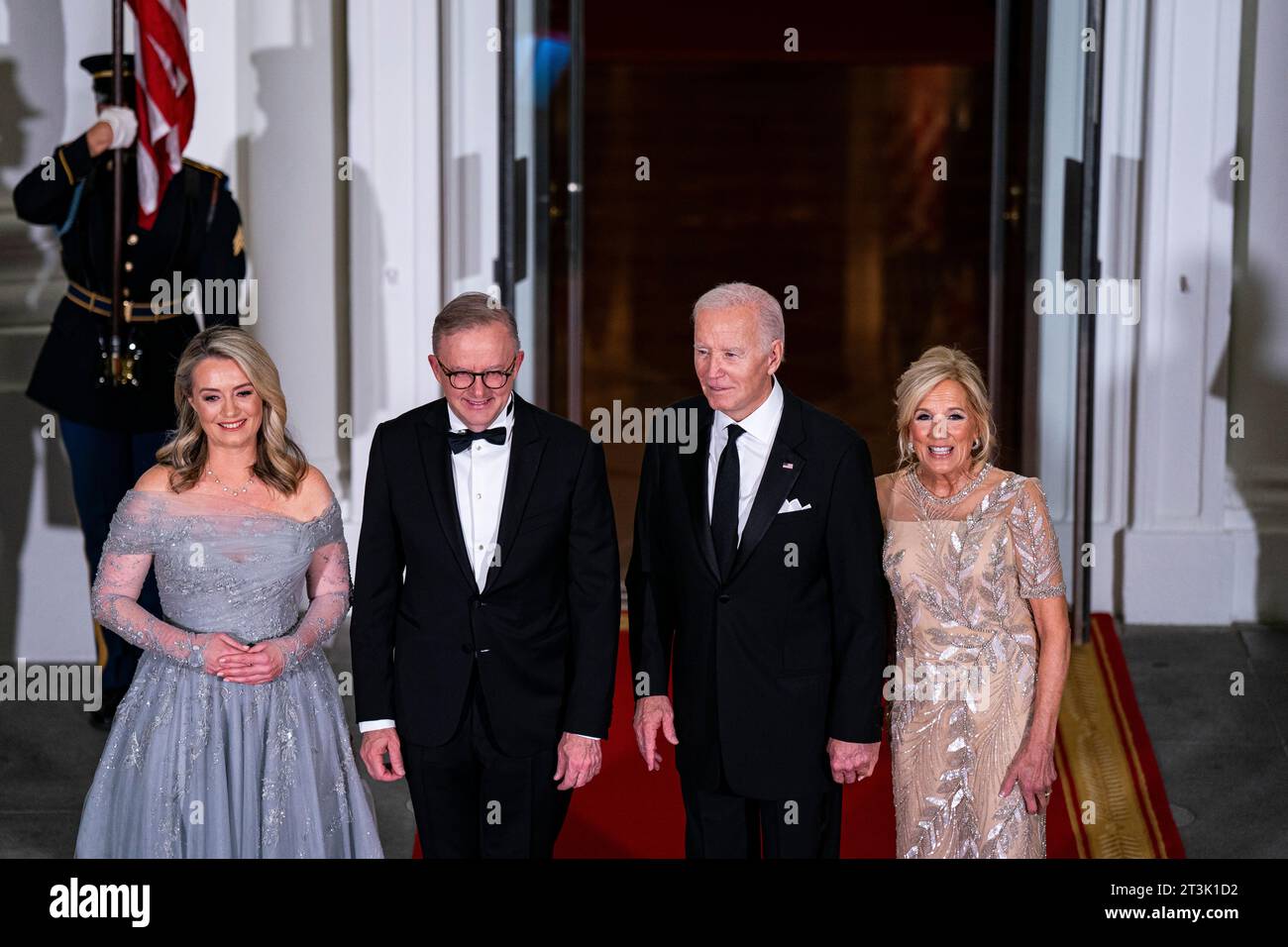 US President Joe Biden and US First Lady Jill Biden welcome Anthony ...