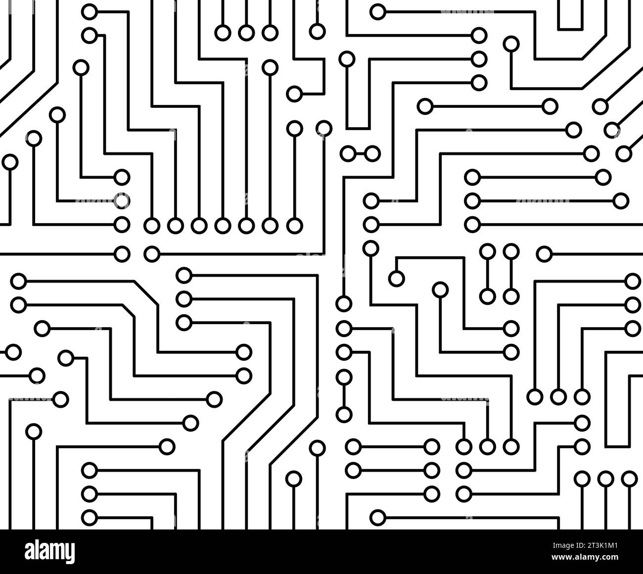 Black and white printed circuit board Royalty Free Vector Stock Vector ...