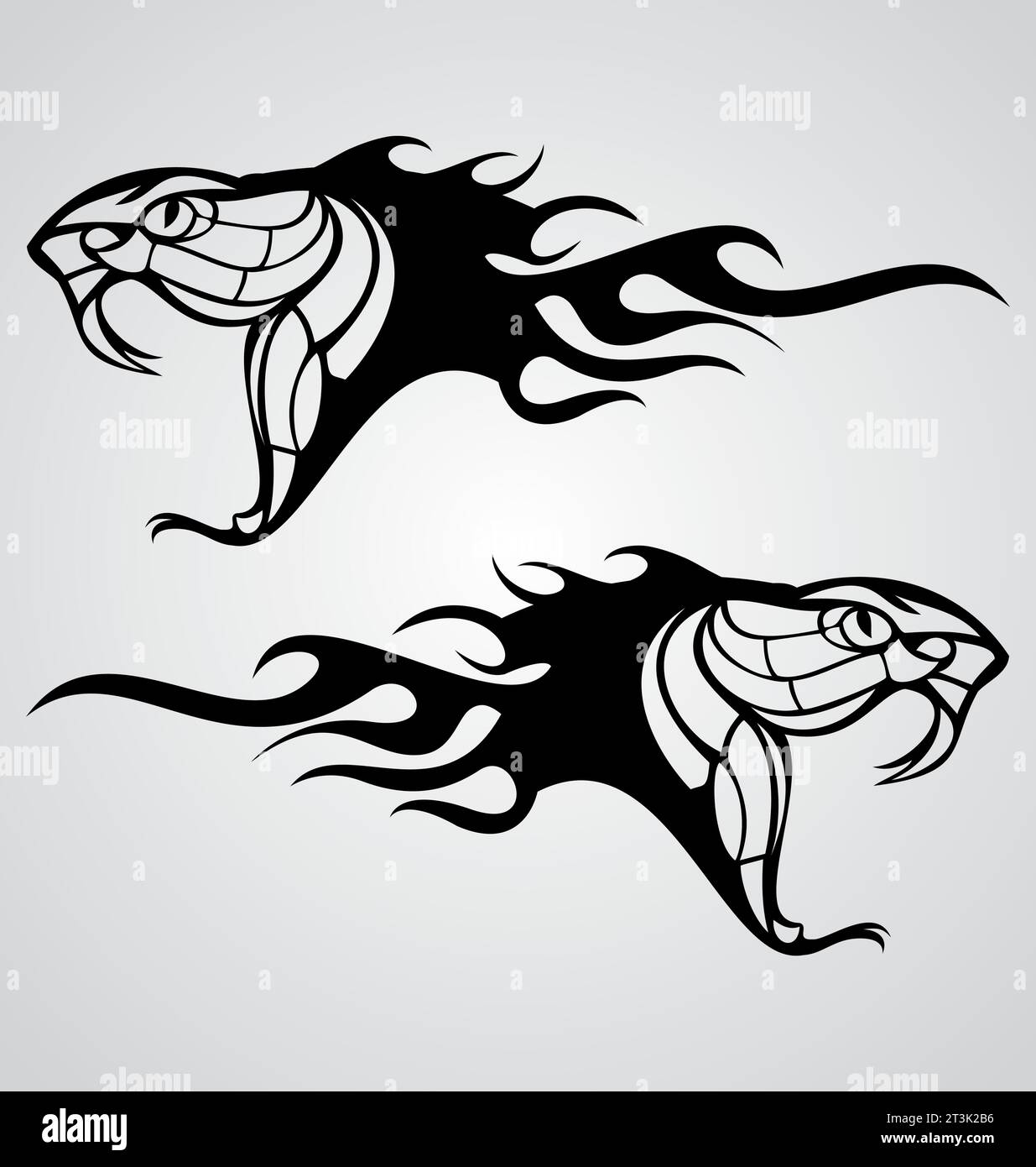 Flame snake Stock Vector Images - Alamy