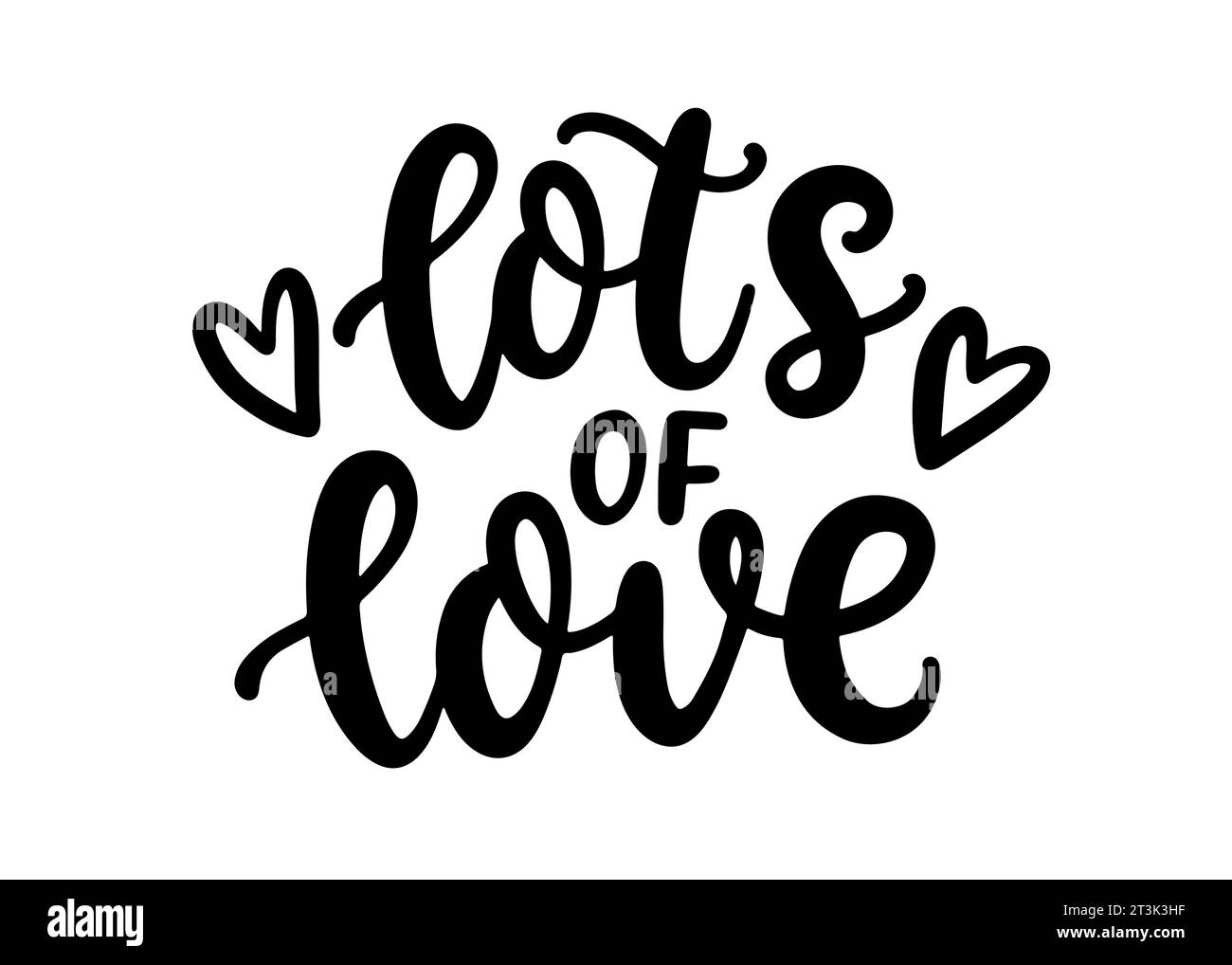 Love you lots Stock Vector Images - Alamy