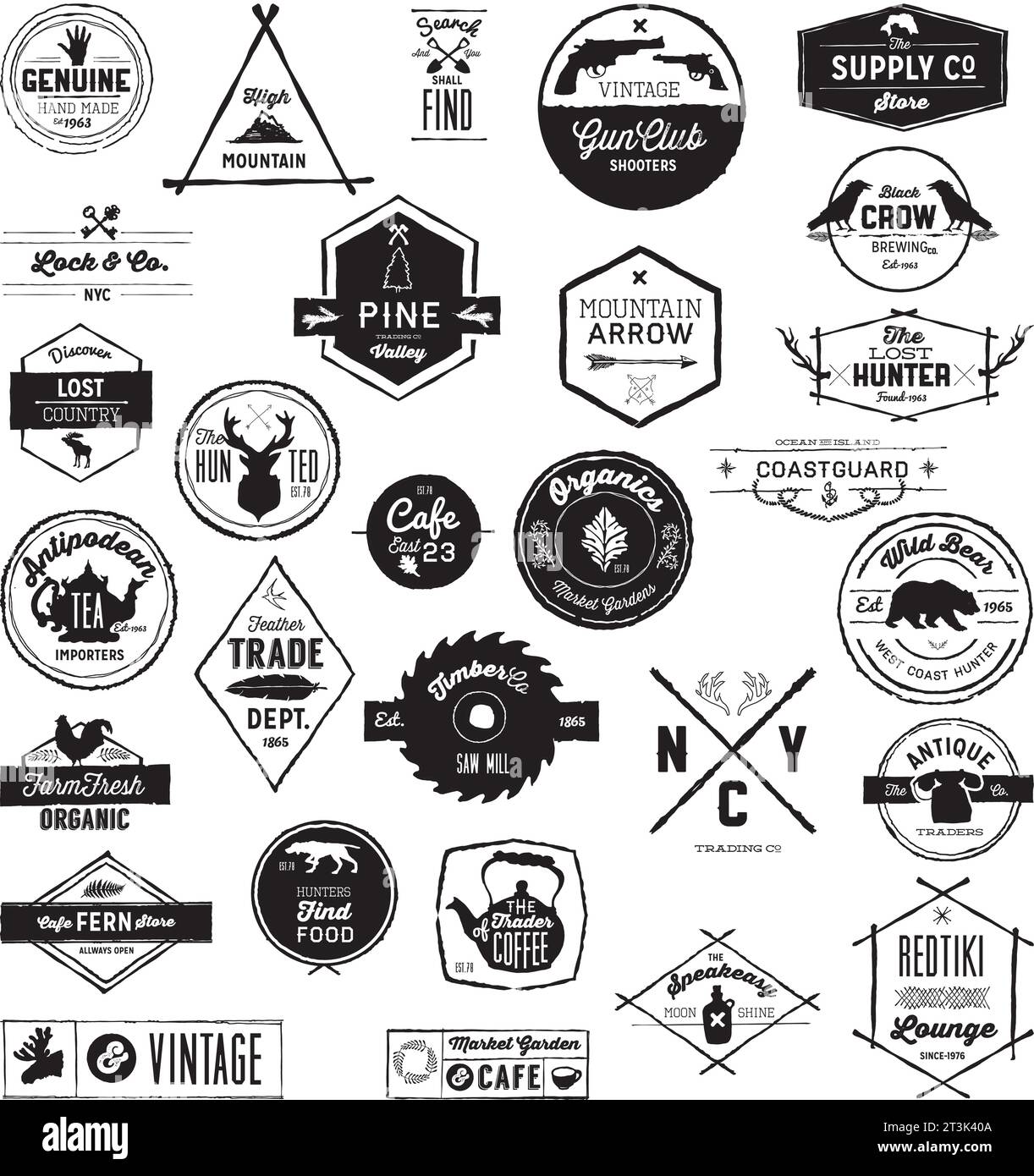 Gun logos hi-res stock photography and images - Alamy