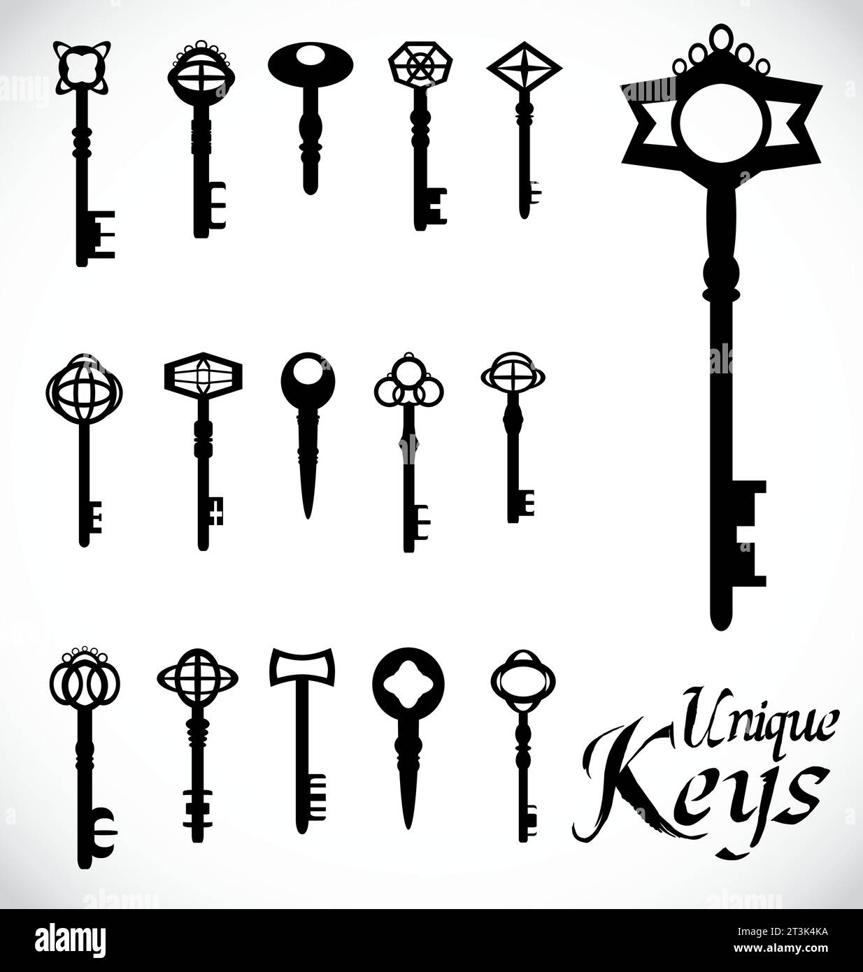 Unique keys Royalty Free Vector Image Stock Vector Image & Art - Alamy
