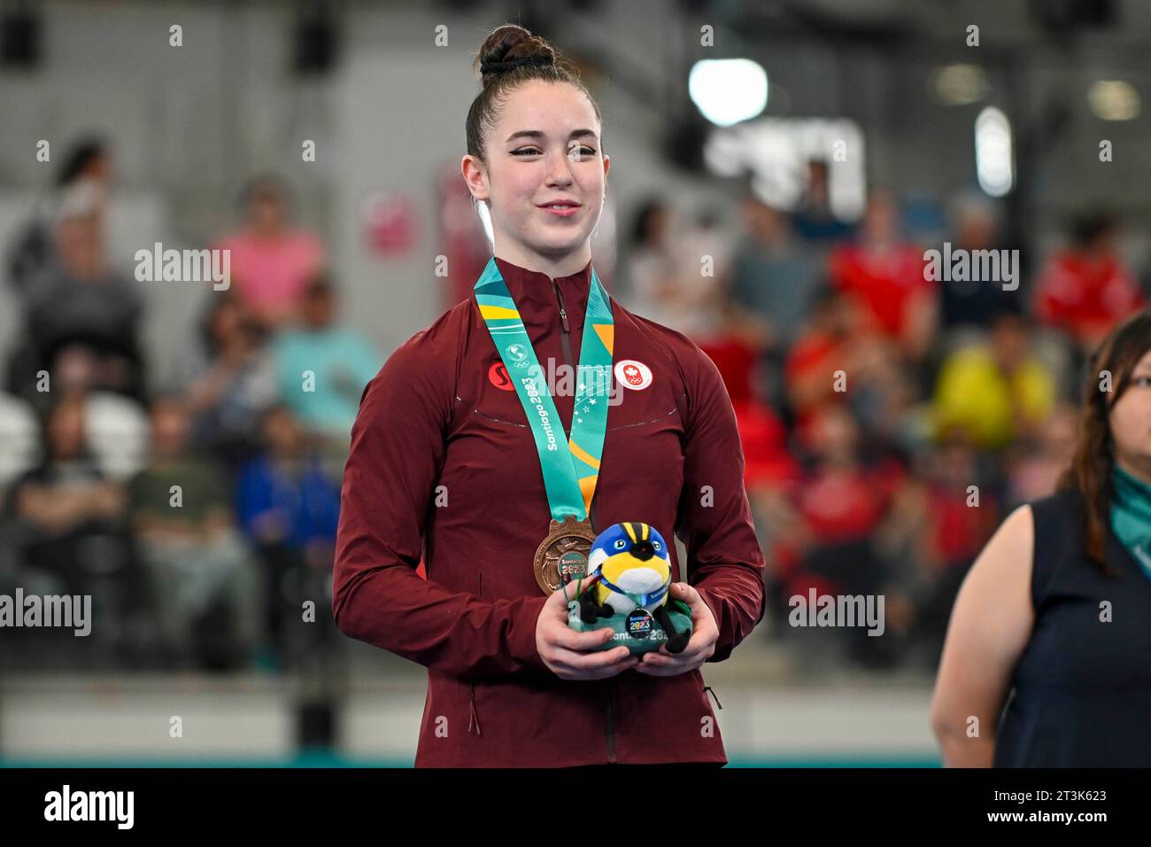 Santiago, Chile. 25th Oct, 2023. ANDRADE Rebeca (BRA) (gold), SARAIVA ...