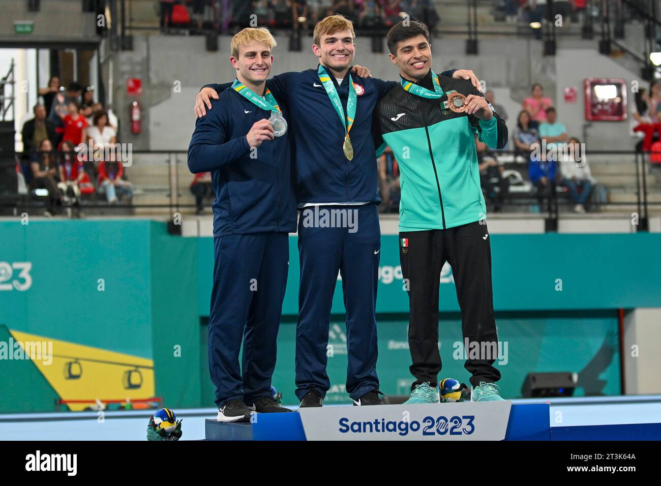 Santiago, Chile. 25th Oct, 2023. PHILLIPS Curran (USA) (gold), WALKER ...