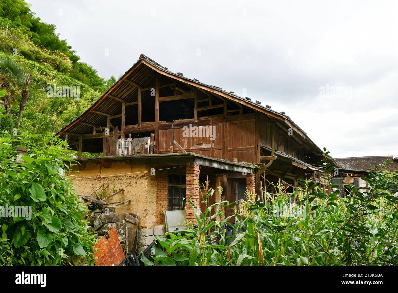 Photo of traditional style local residents' houses in rural China Stock ...