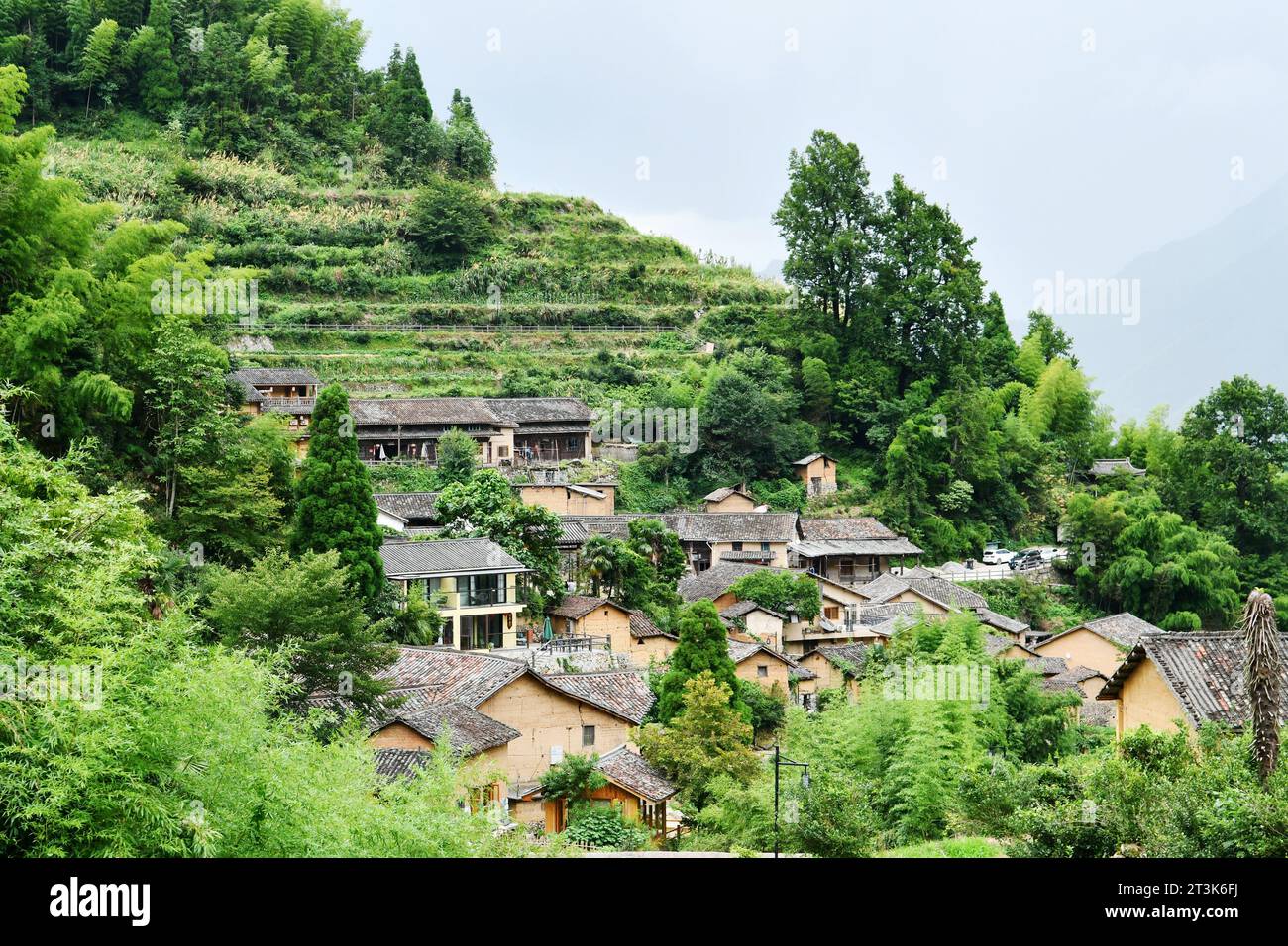 Photo of traditional style local residents' houses in rural China Stock ...
