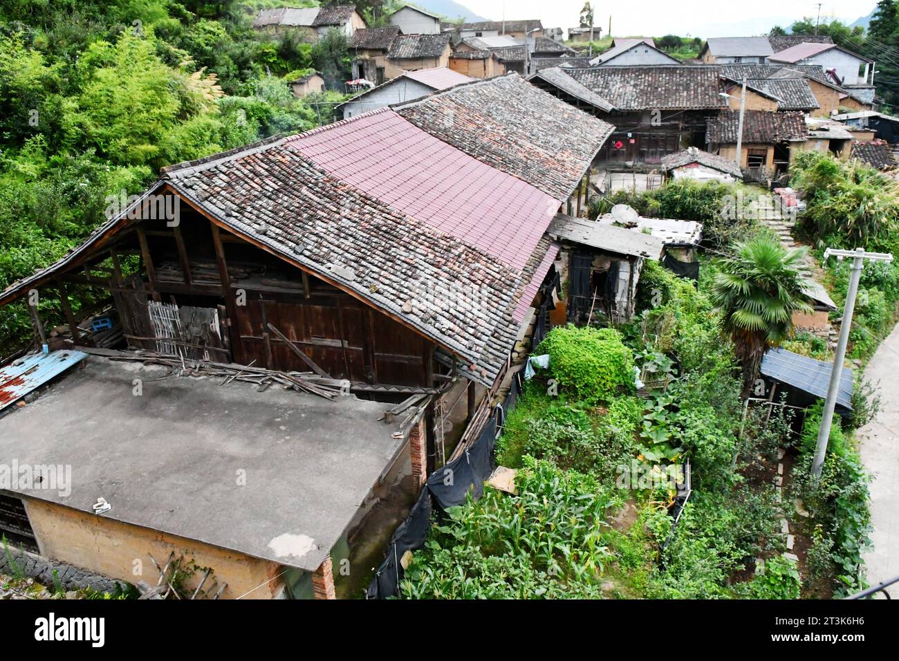 Photo of traditional style local residents' houses in rural China Stock ...