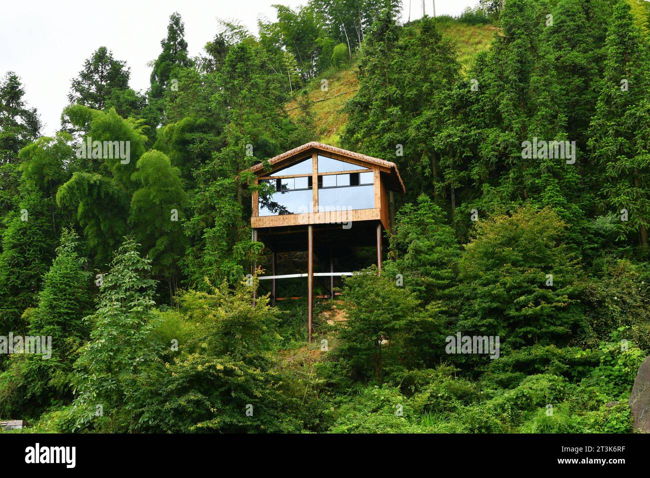 Photo of a house on the mountain Stock Photo - Alamy