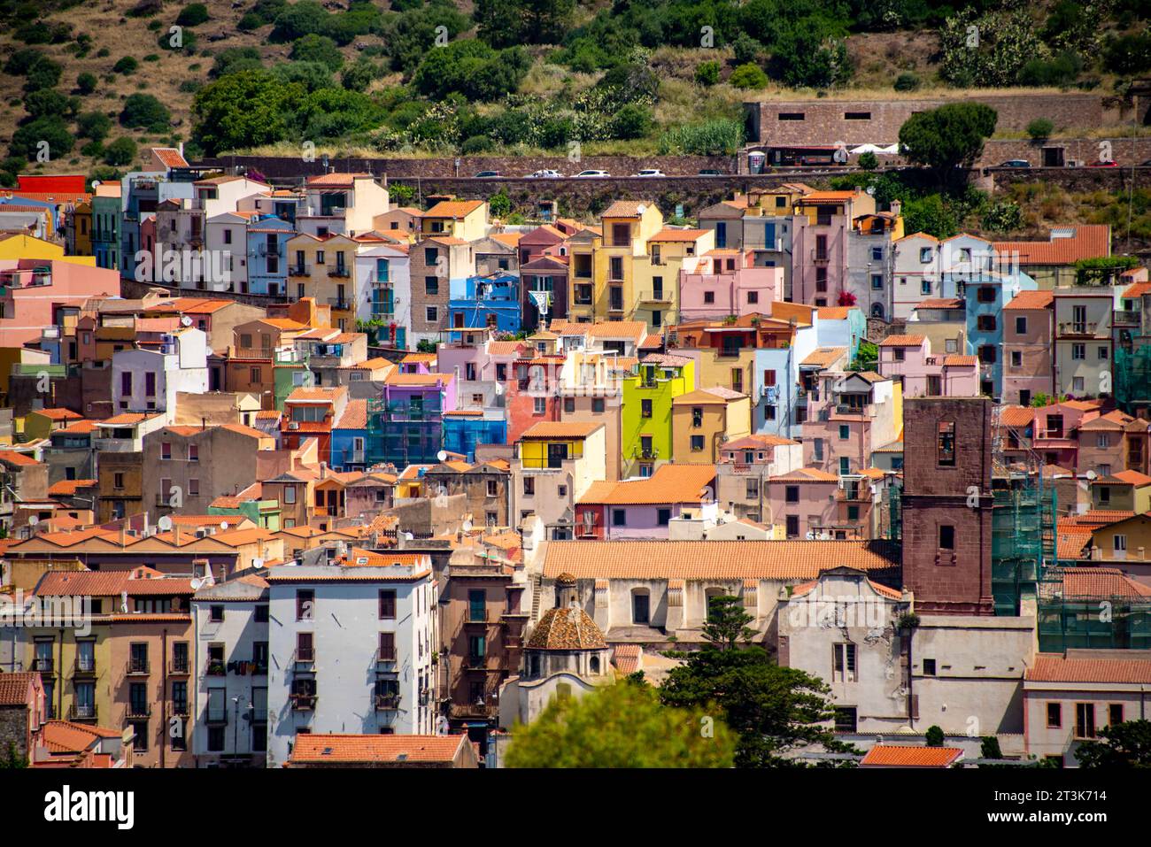 Medieval town bosa sardinia hi-res stock photography and images - Alamy