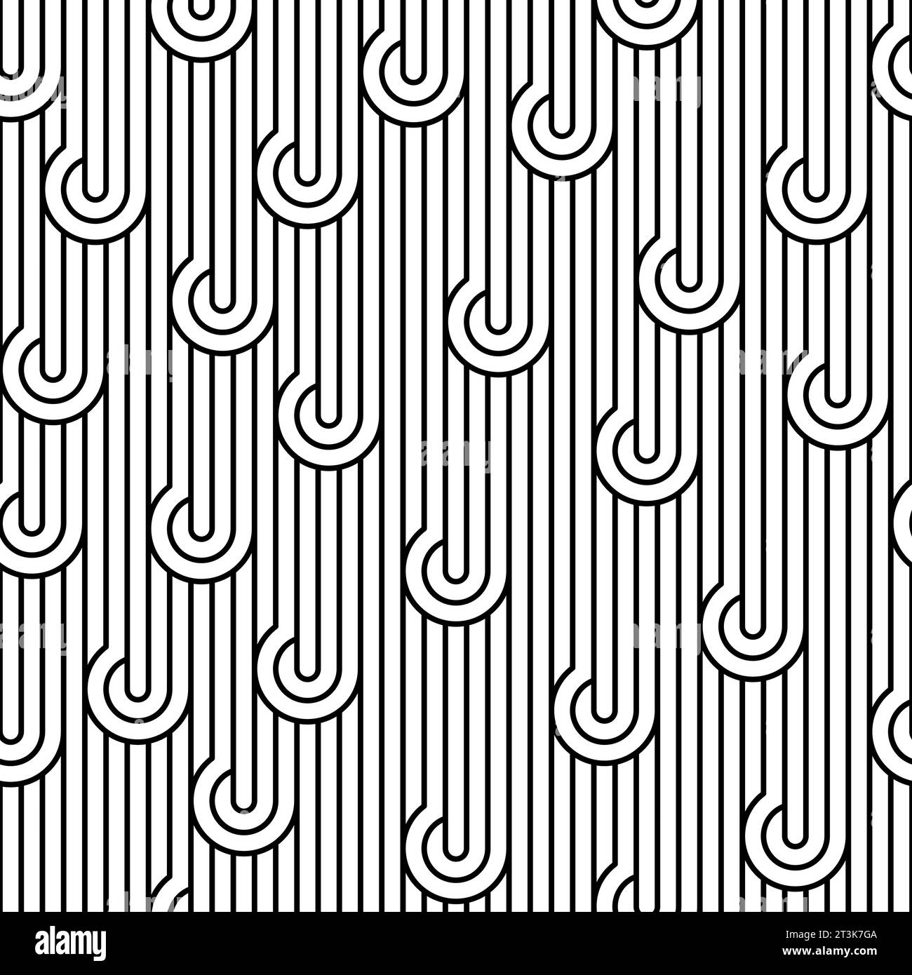 Seamless pattern of geometric shapes. Linear background template for ...