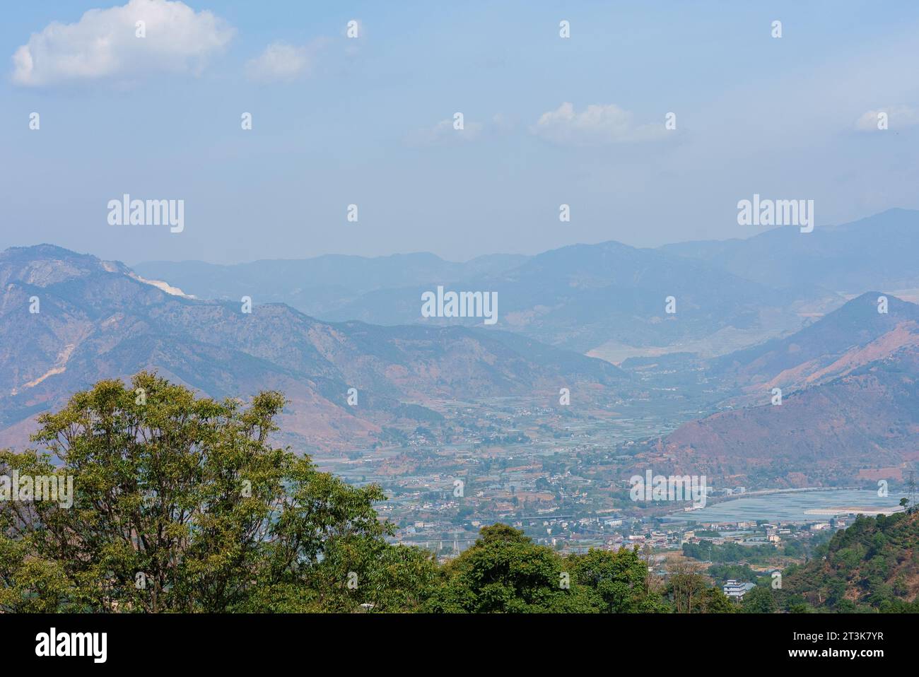 Aerial photo of the layout of Miyi County in Sichuan Province Stock ...