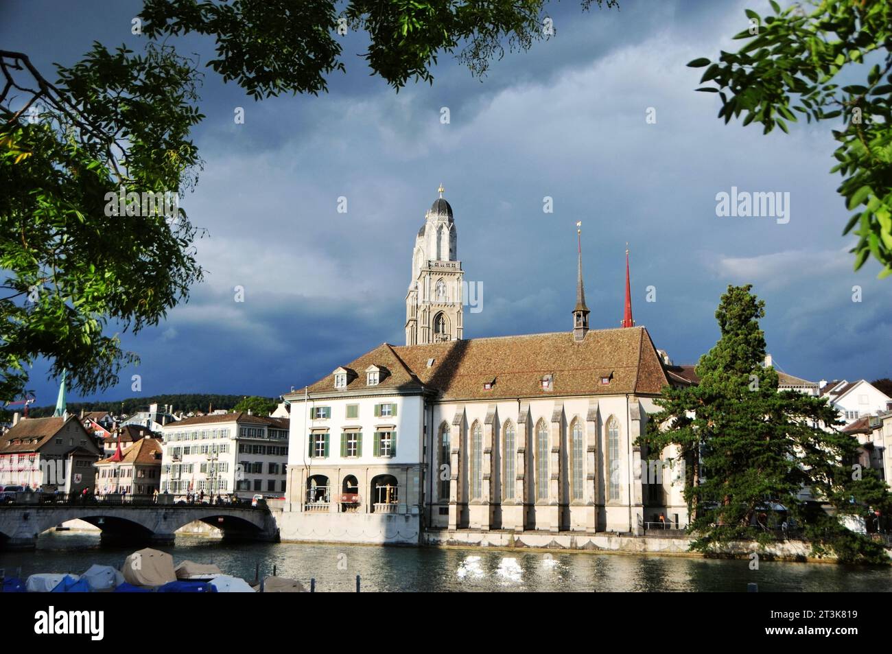 The street view of downtown Zurich, Switzerland Stock Photo - Alamy