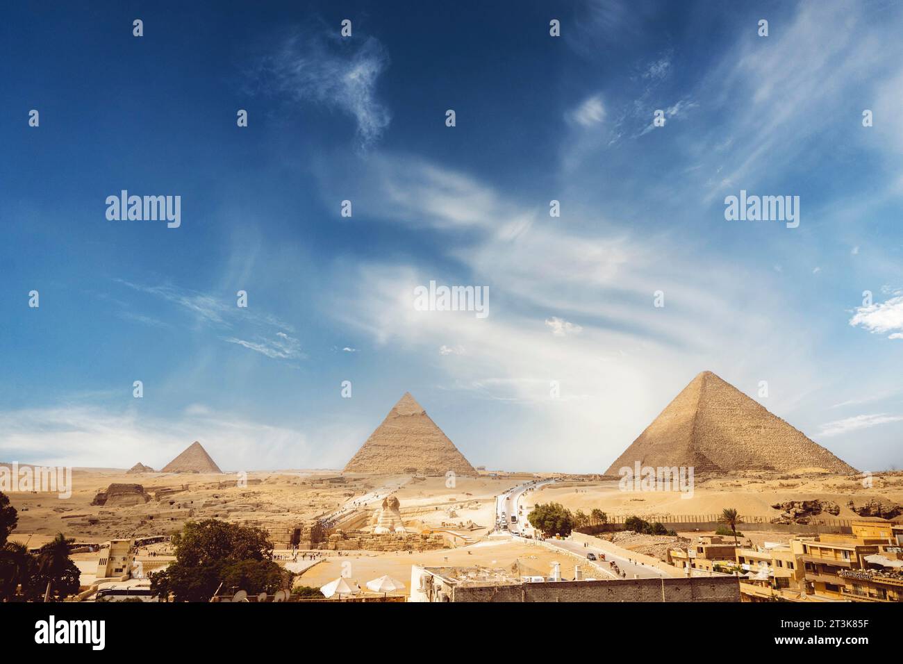 A breathtaking panoramic view of the Egyptian desert landscape Stock ...