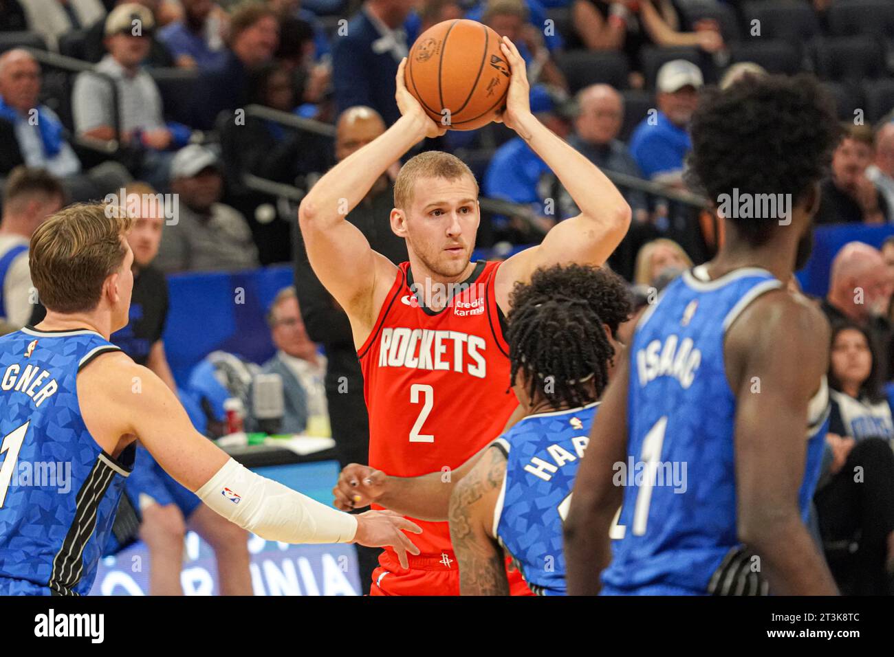 Orlando, Florida, USA, October 25, 2023, Houston Rockets player Jock ...
