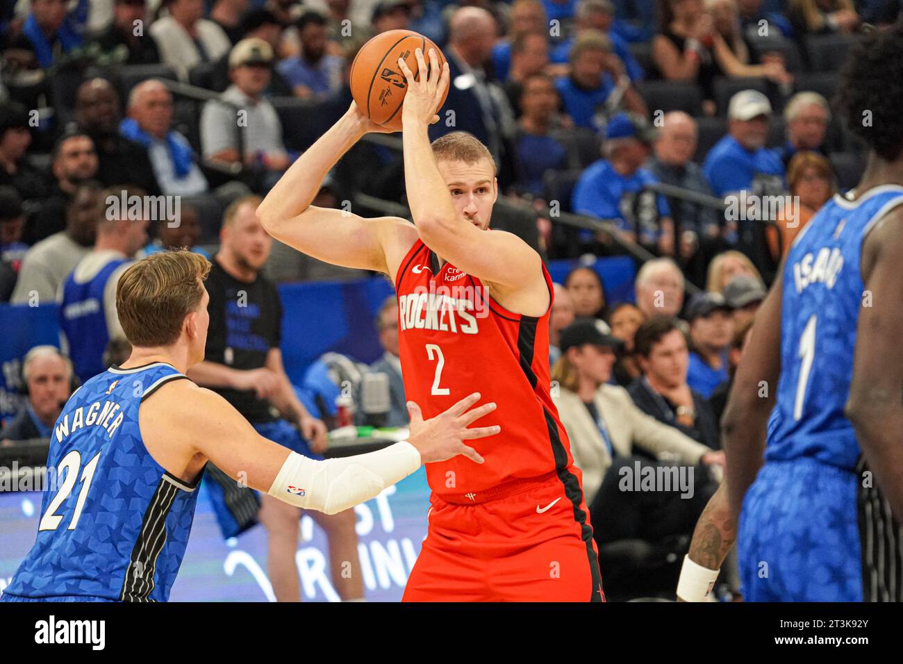 Orlando, Florida, USA, October 25, 2023, Houston Rockets player Jock ...