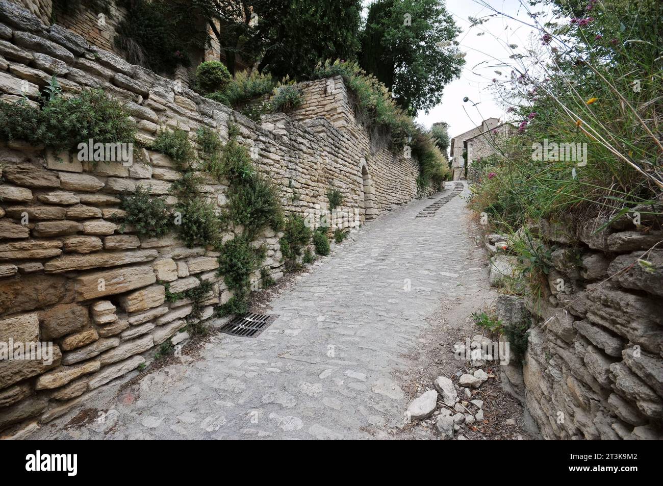 Photo of the Path in Gordes,where is the typical medieval town in South ...