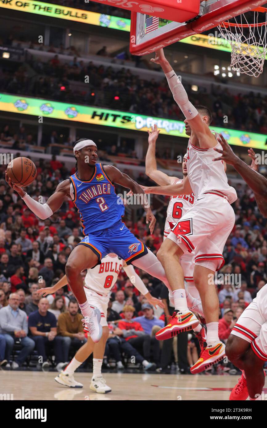 CHICAGO, IL - OCTOBER 25: Oklahoma City Thunder guard Shai Gilgeous ...