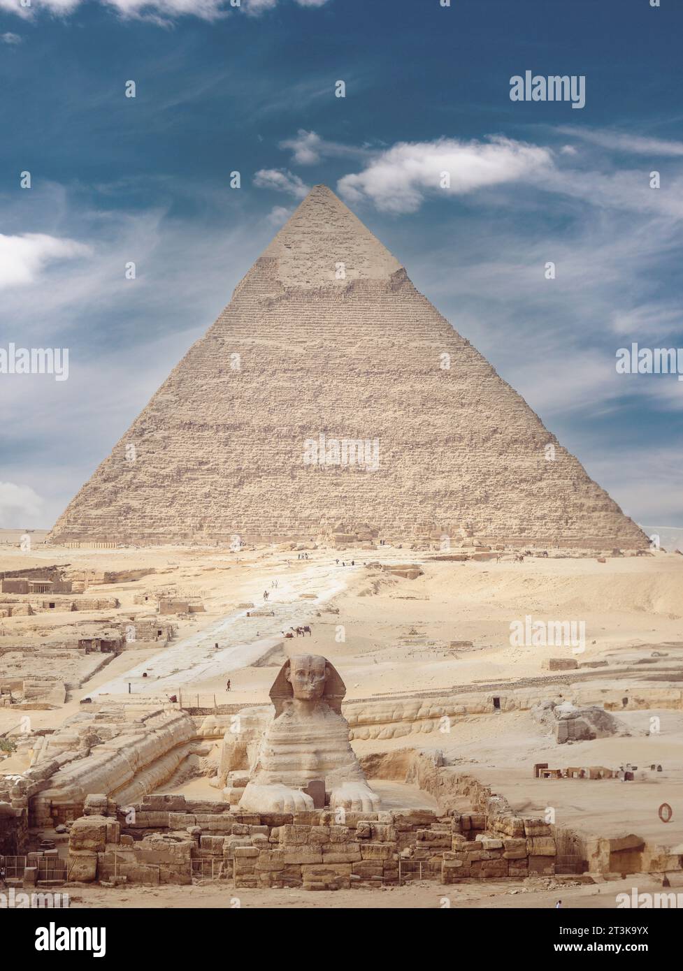 A breathtaking panoramic view of the Egyptian desert landscape Stock ...