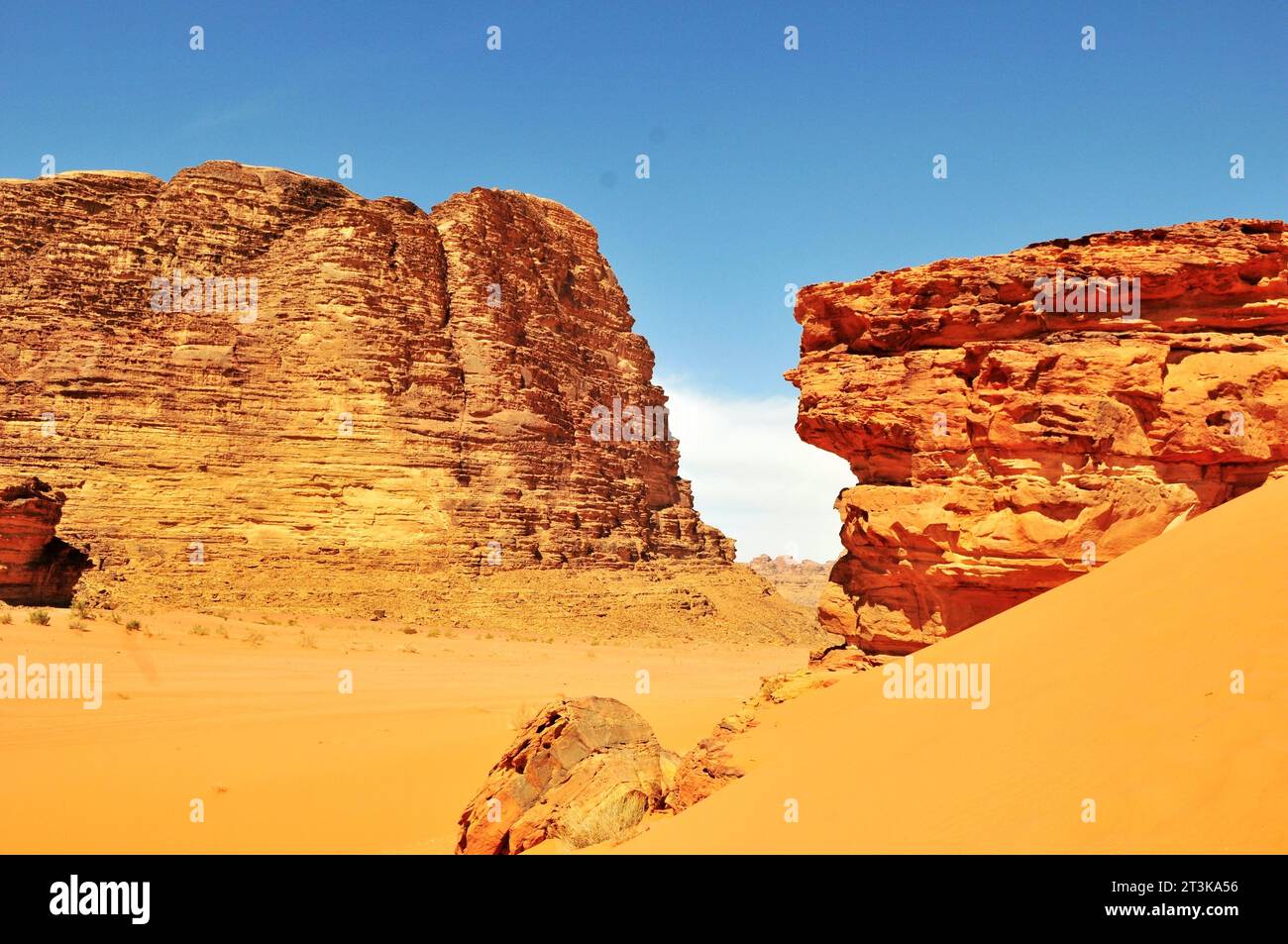 The landscape of the Wadi Rum desert in Jordan where the most Mars like ...