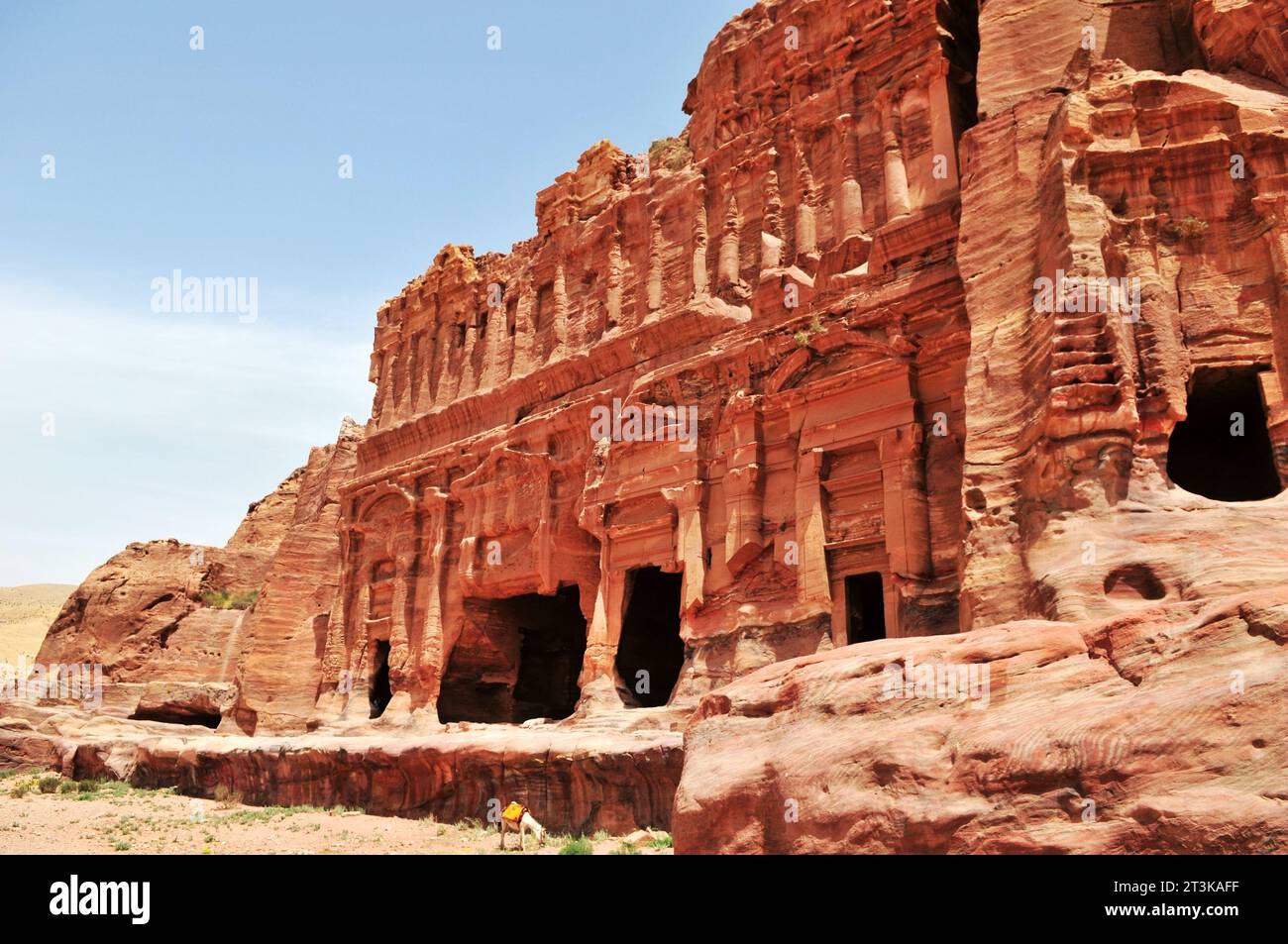 Ruins of ancient temples in Petra, Jordan Stock Photo - Alamy