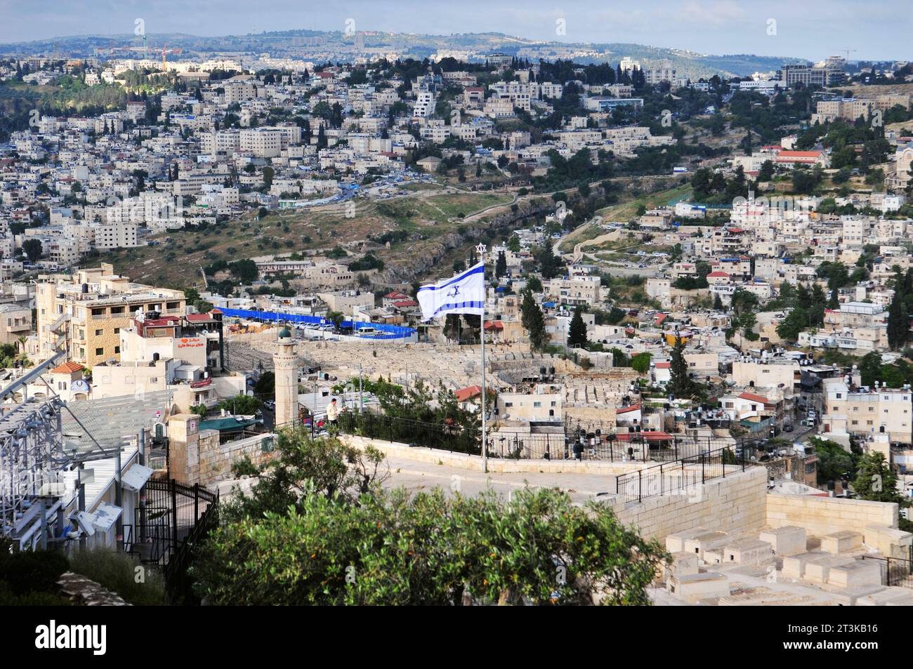Israel palestine blue house hi-res stock photography and images - Alamy