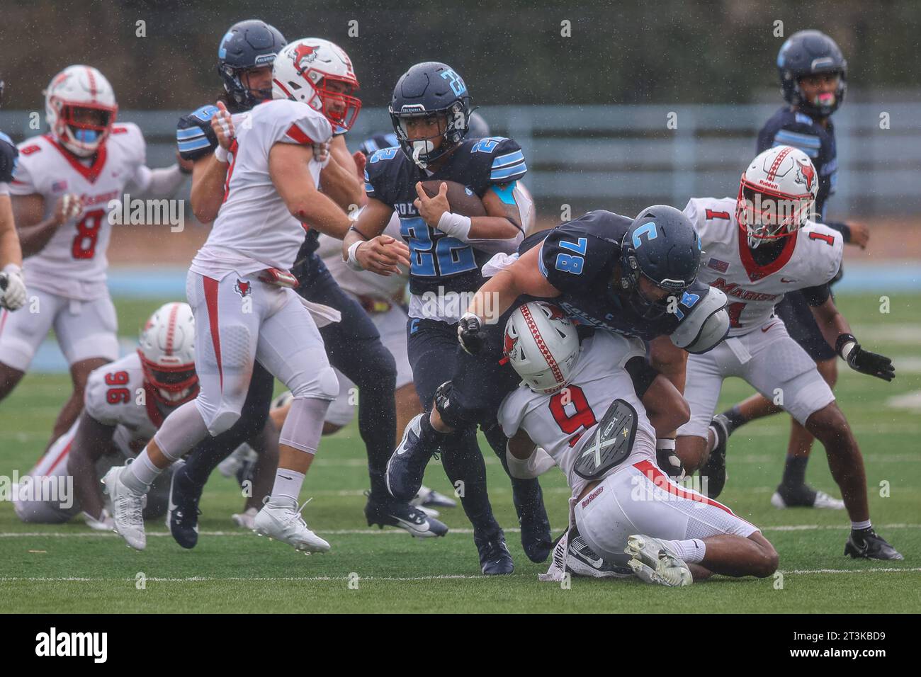 Columbia Lions running back Ty'son Edwards #22 during action in the ...