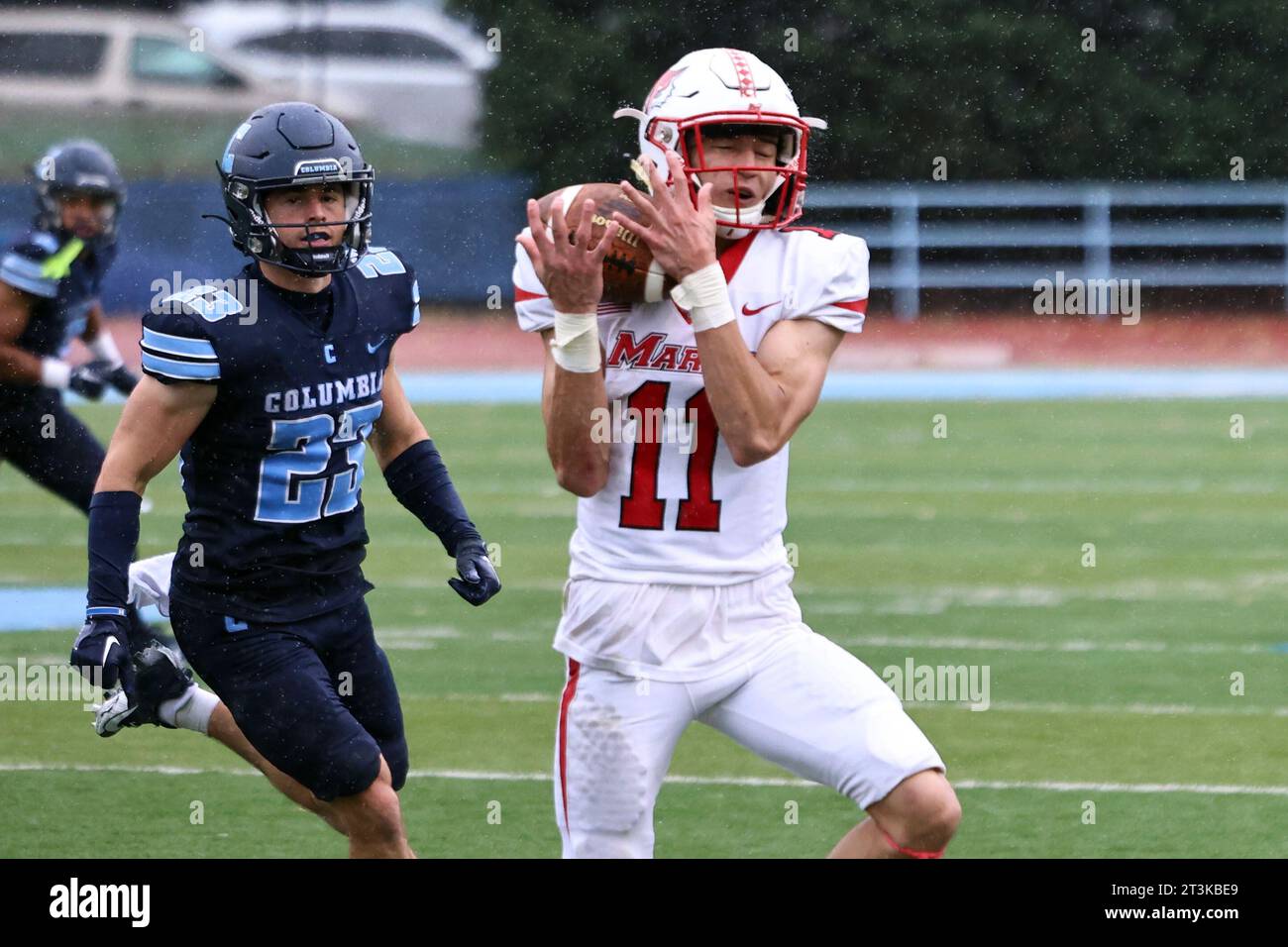 Marist Red Foxes wide receiver Will Downes #11 makes catch during ...