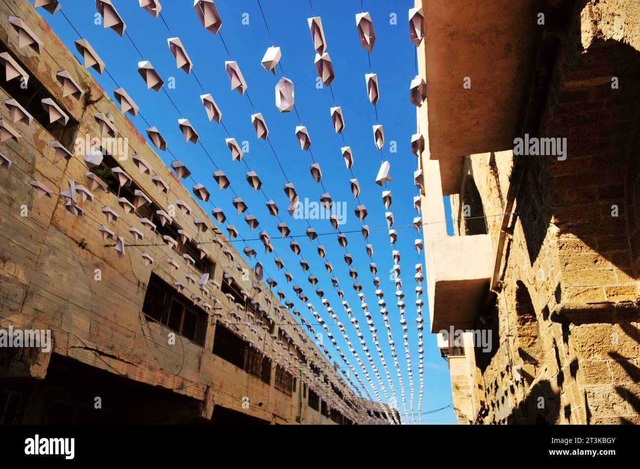 Very special decorations in the old city of Yafa, Tel Aviv, Israel ...