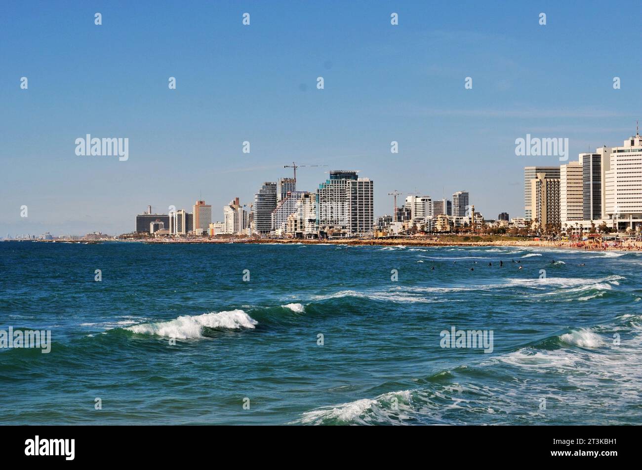 Mediterranean coast of Yafa, Tel Aviv, Israel Stock Photo - Alamy