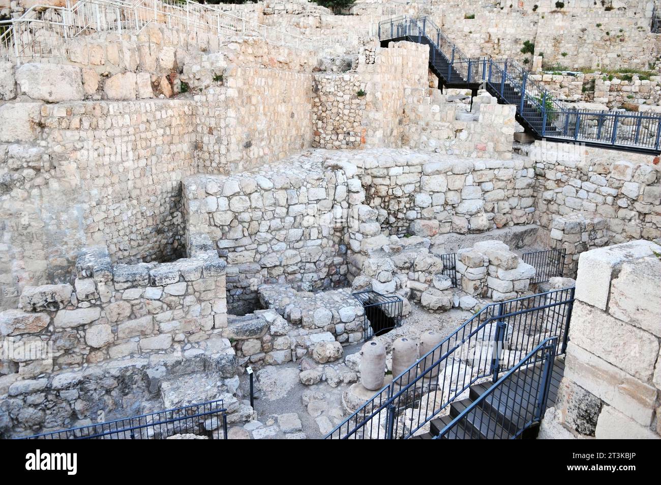 Partial photos of the ruins of the city of David in Jerusalem, Israel ...