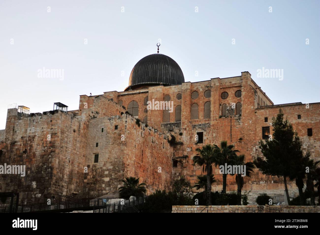 The famous Al Aqsa Mosque in the old city of Jerusalem, Israel, was ...