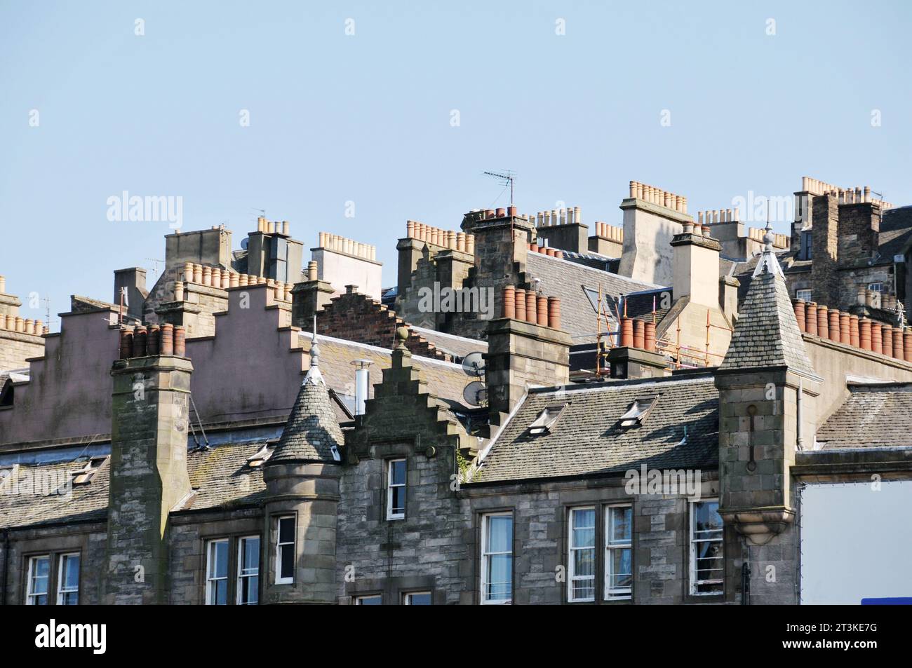 Photo of Some chimneys in traditional English style Stock Photo - Alamy